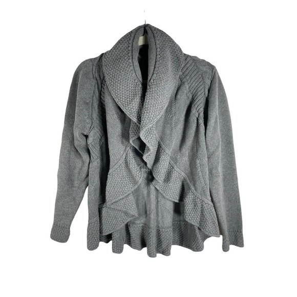 Grace Elements | Sweaters | Grace Elements Gray Grey Cardigan Sweater ...